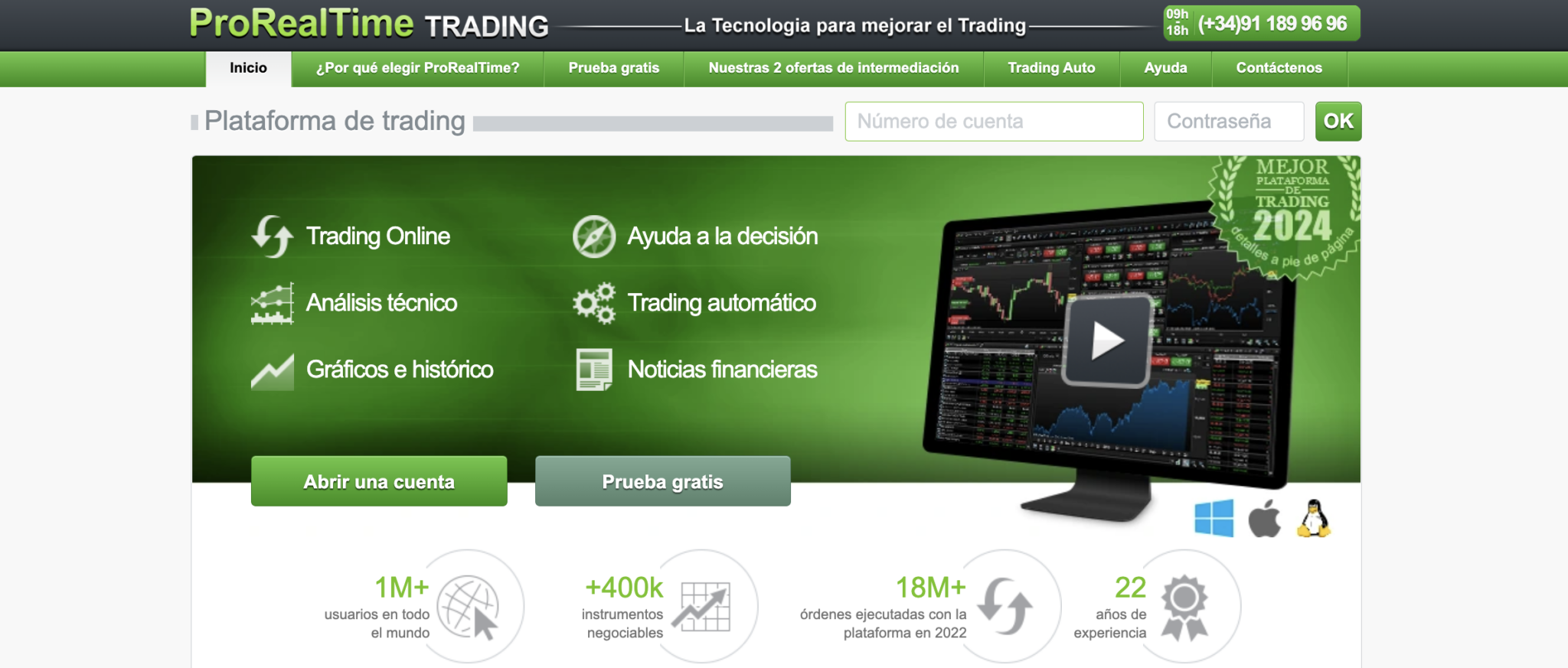 ProRealTime Trading - Tu Broker Seguro